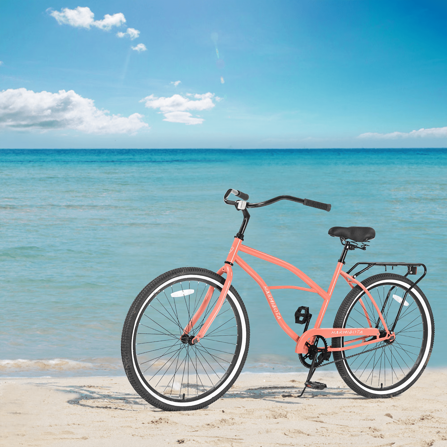 Barara King Comfortable City Bikes,26 Inch Beach Cruiser Bike For Men ...