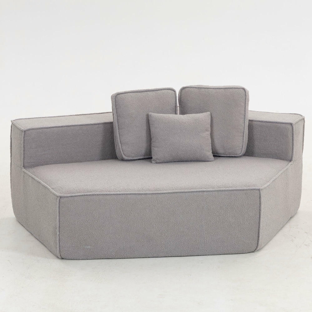 Barara King Compressed Seat Sofa with Plush Upholstered Seating and ...