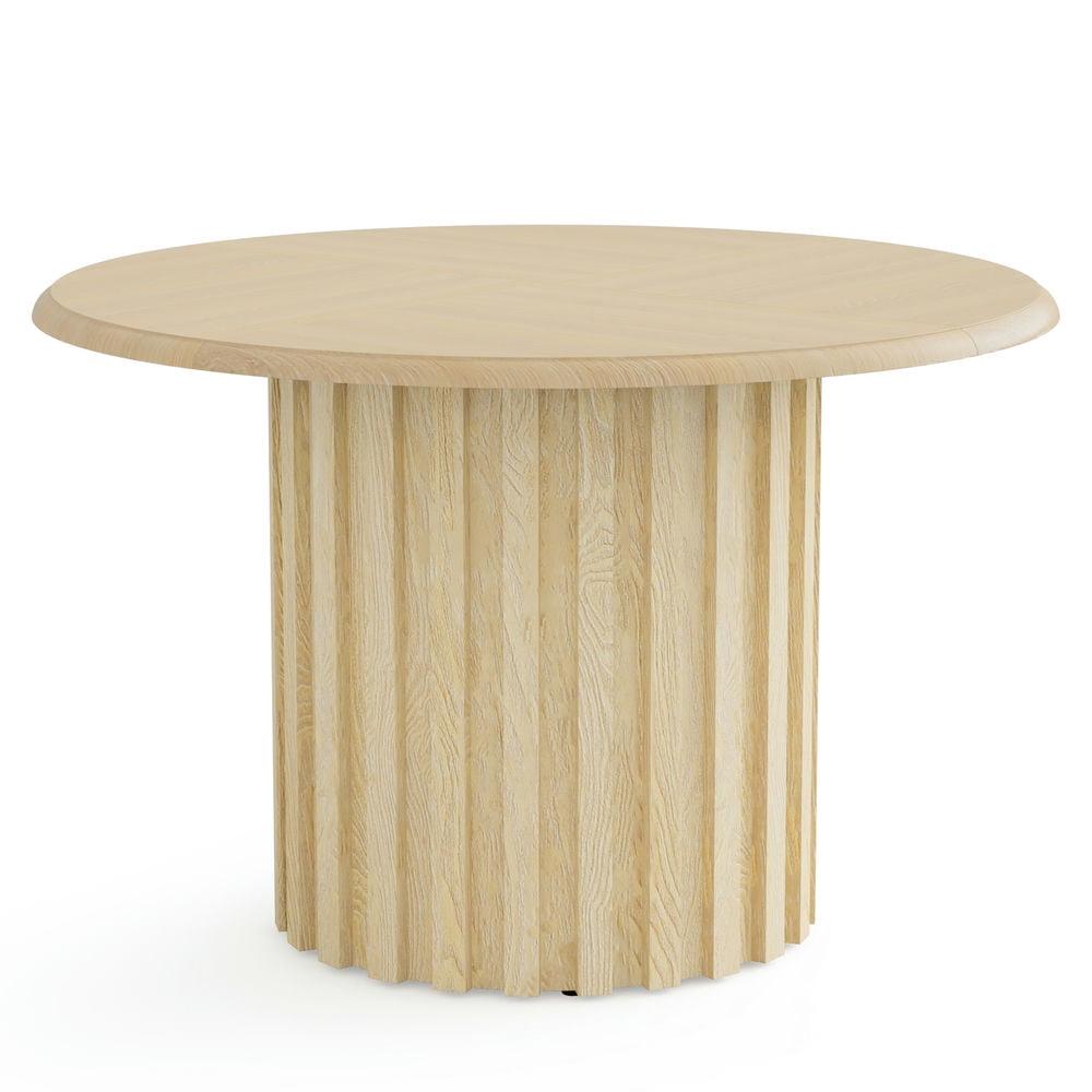 Barara King Dining Table, Kitchen Dining Table,Round Dining Table, 43.3 ...