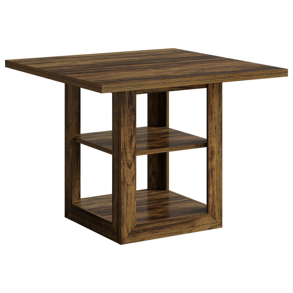 Barara King Dining Table with 31.1" Square Farmhouse Design, 2-Tier ...