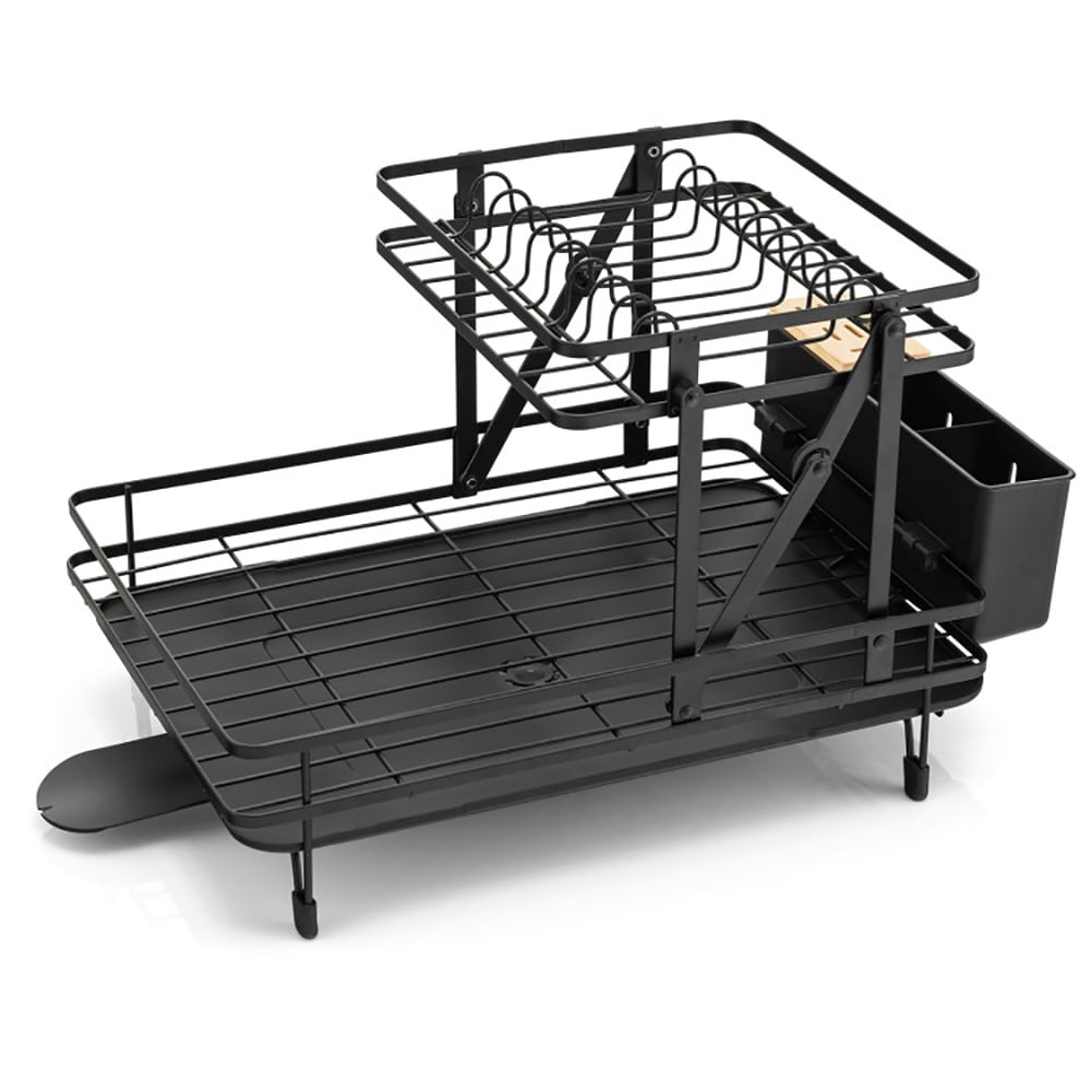 Barara King Dish Drying Rack, Dish Drainer, Kitchen Dish Organizer,2 ...