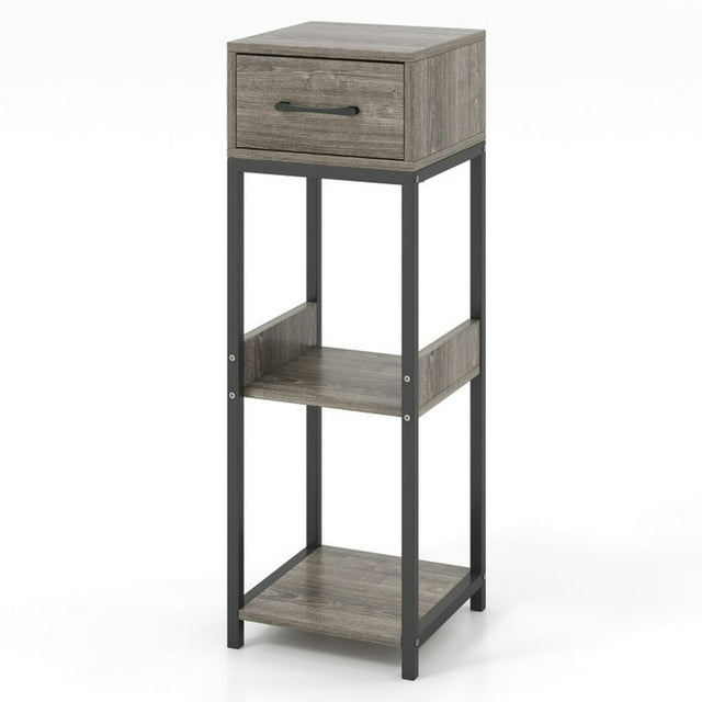 Barara King End Tables,Side End Table,Nightstand,3 Tier Tall Plant ...