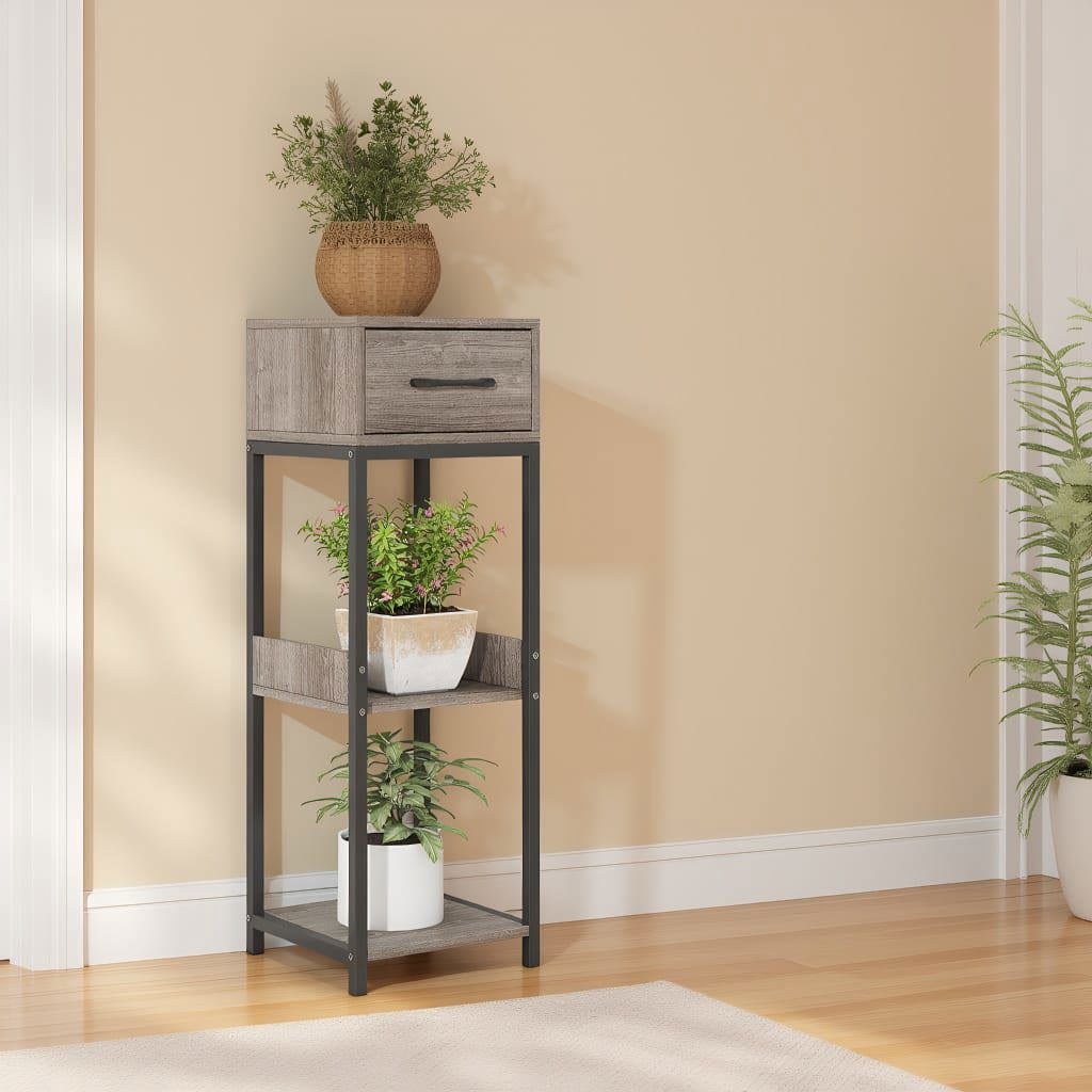 Barara King End Tables,Side End Table,Nightstand,3 Tier Tall Plant ...