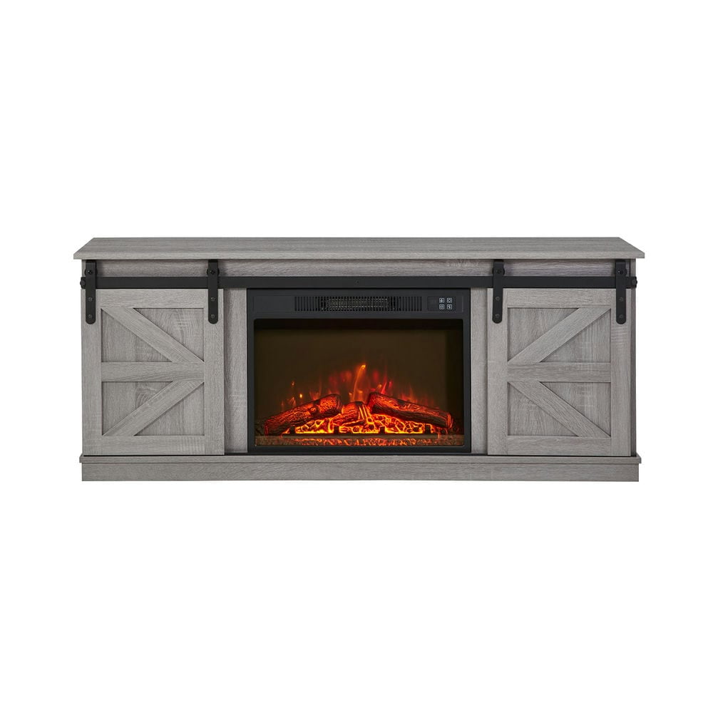 Barara King Entertainment Center, TV Console Table,Fireplace TV Stand ...