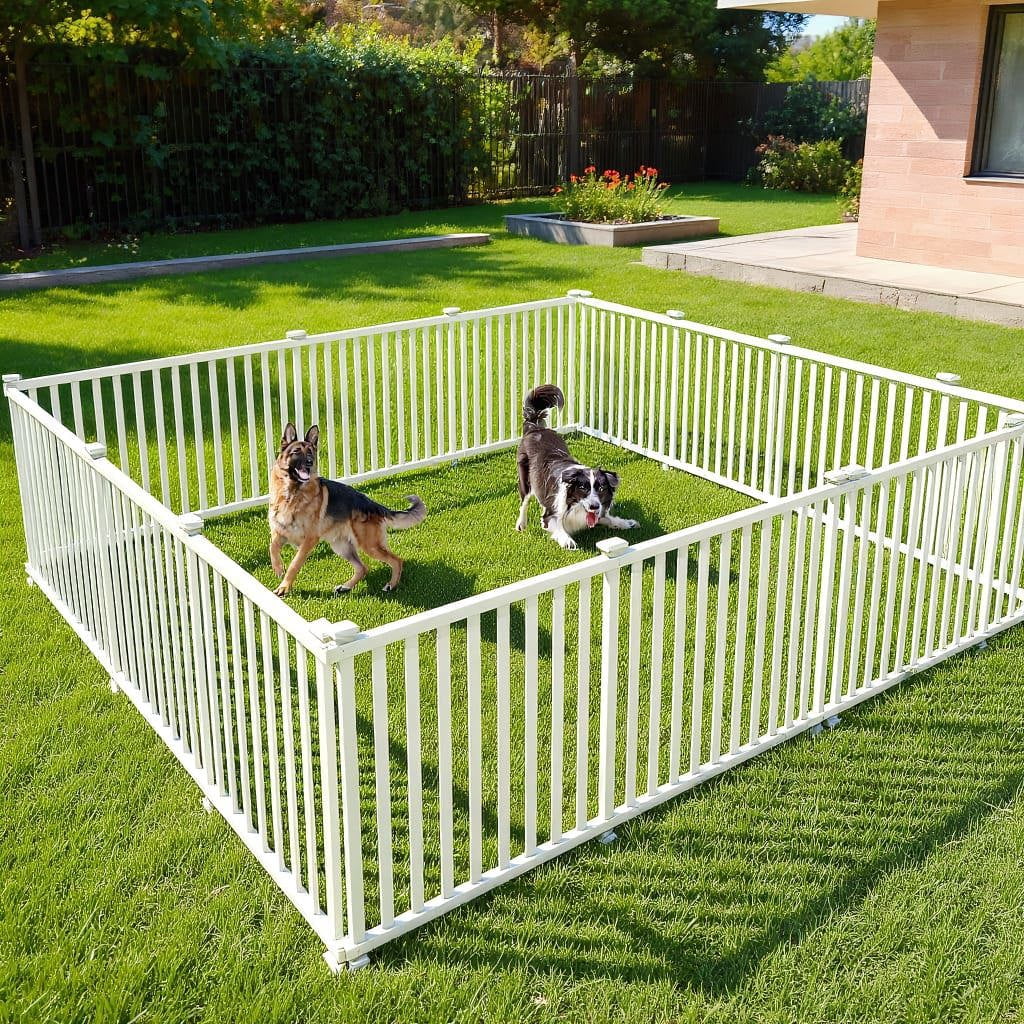 Barara King Fence, Greenery Privacy Fence,2 Piece 80 x 51 Inch Vinyl ...