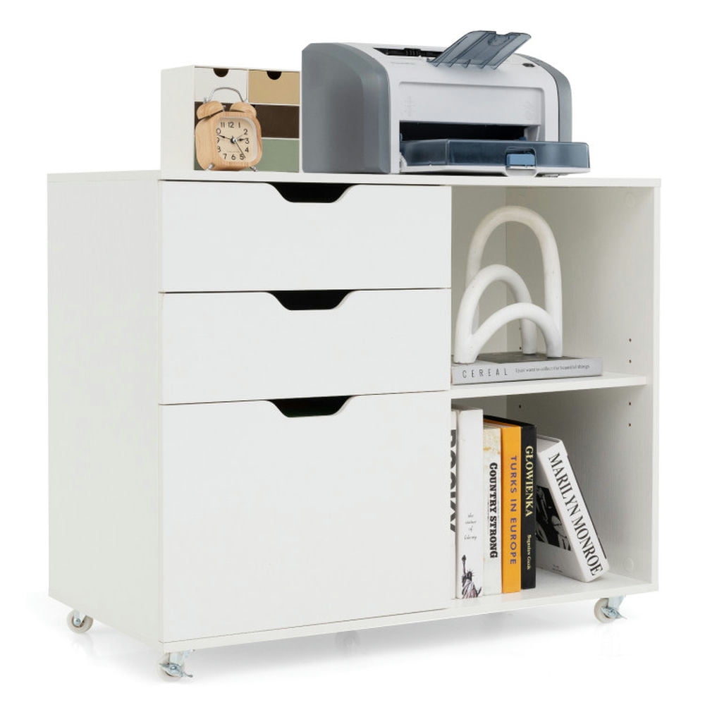 Barara King File Cabinet, File Stroage Organizer,3-Drawer File Cabinet ...