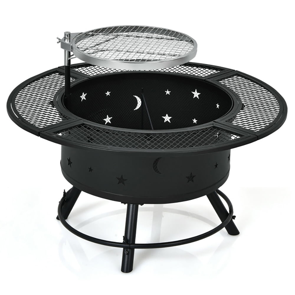 Barara King Fire Pit,Firebowl,32-Inch Outdoor Wood Burning Fire Pit ...