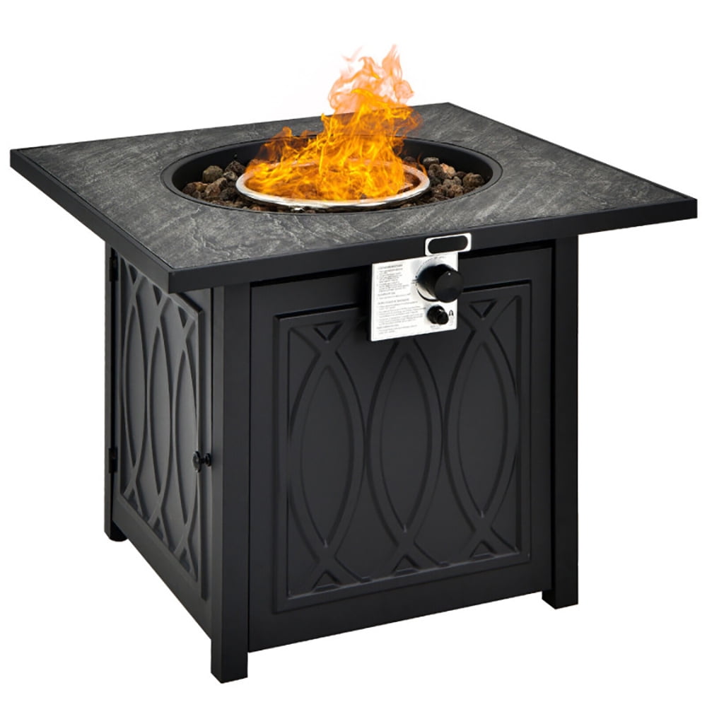 Barara King Fire Pit,Firebowl,32 Inch Propane Fire Pit Table Square ...