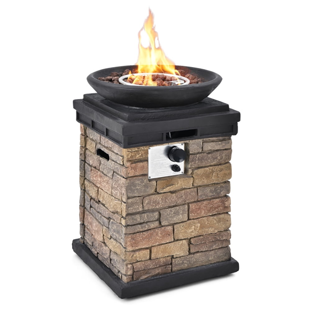 Barara King Fire Pit,Firebowl,40000BTU Outdoor Propane Burning Fire ...