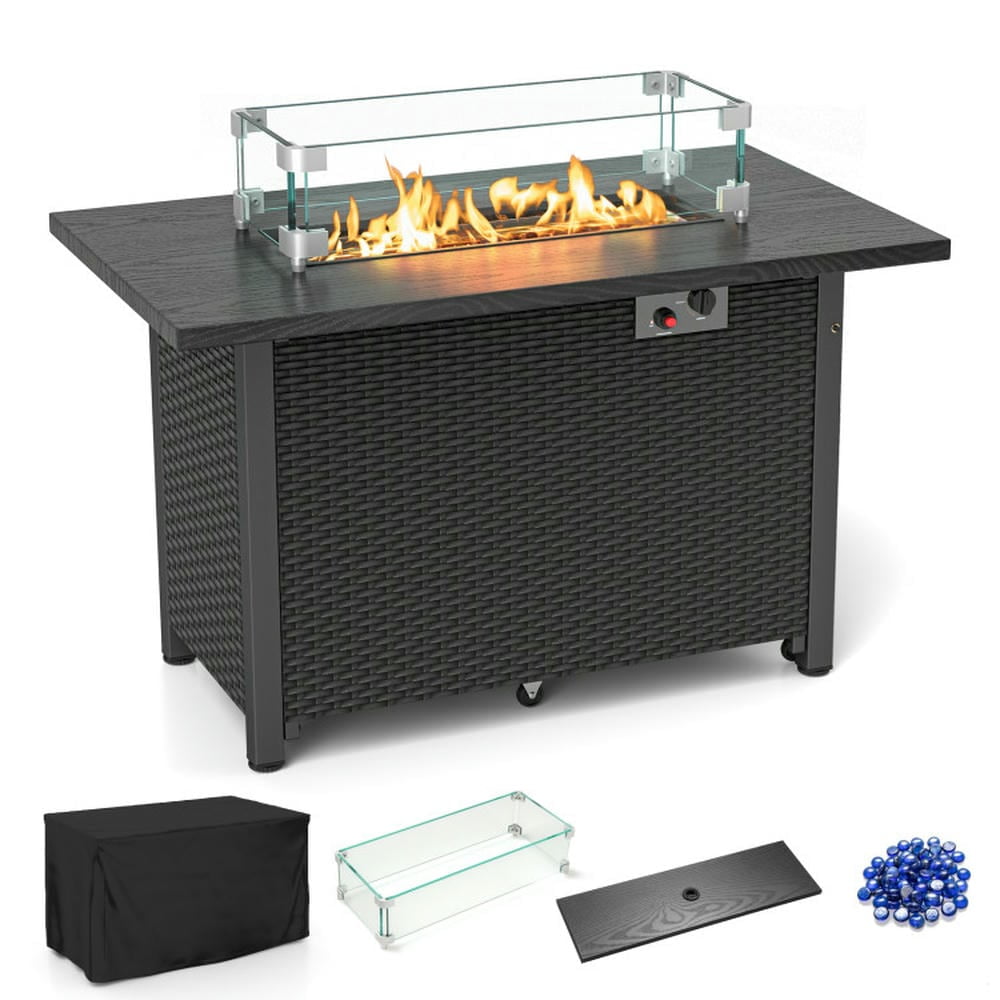 Barara King Fire Pit, Smokeless Fire Pit,50000 BTU 2 Inch ropane Gas ...