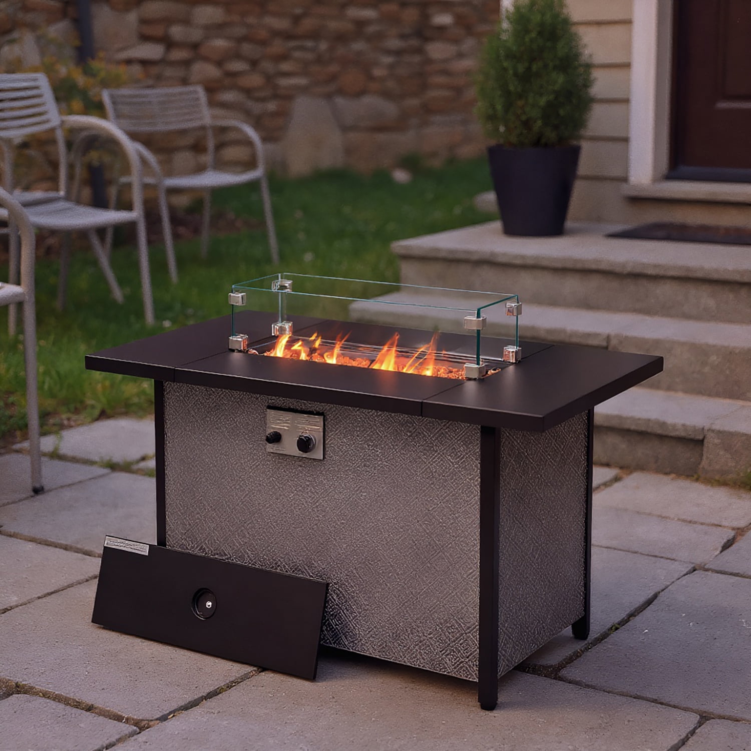 Barara King Fire Pit Table, Smokeless Fire Pit Table, Fire Basin, 43 ...