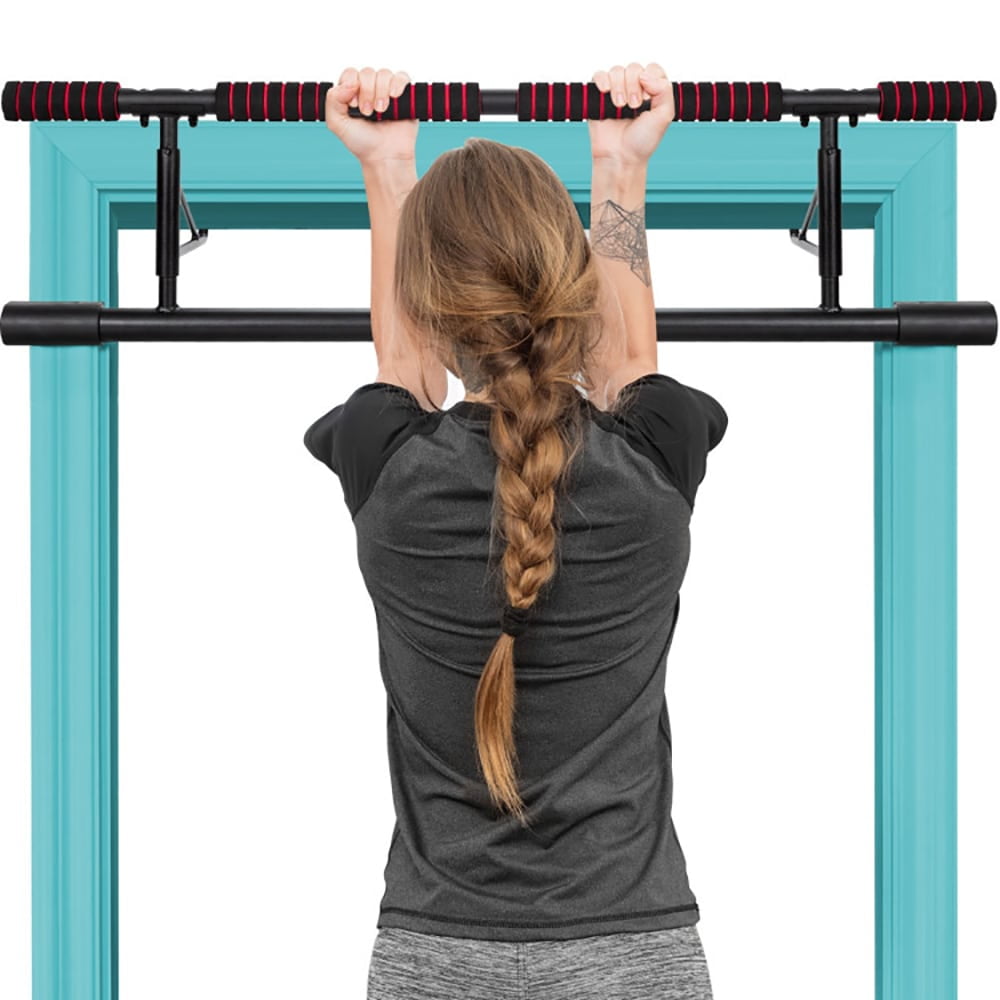 Barara King Foldable Pull Up Bar Doorway Chin Up Bar with Foam Grip for ...