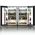Barara King Fridge Freezer, Refrigerator,3.2 cu.ft. Mini Dorm Compact ...