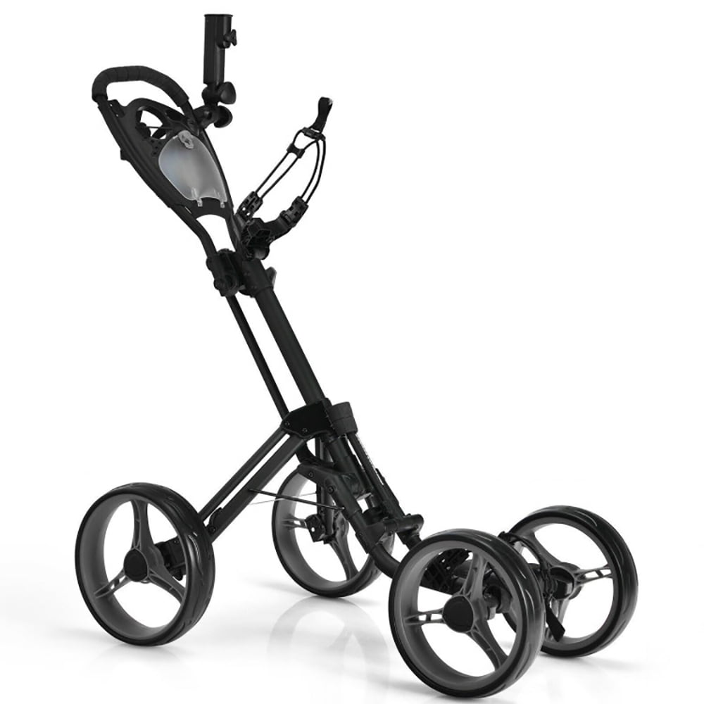 Barara King Golf Push Cart,Golf Push Trolley Cart,4 Wheel Golf Push ...
