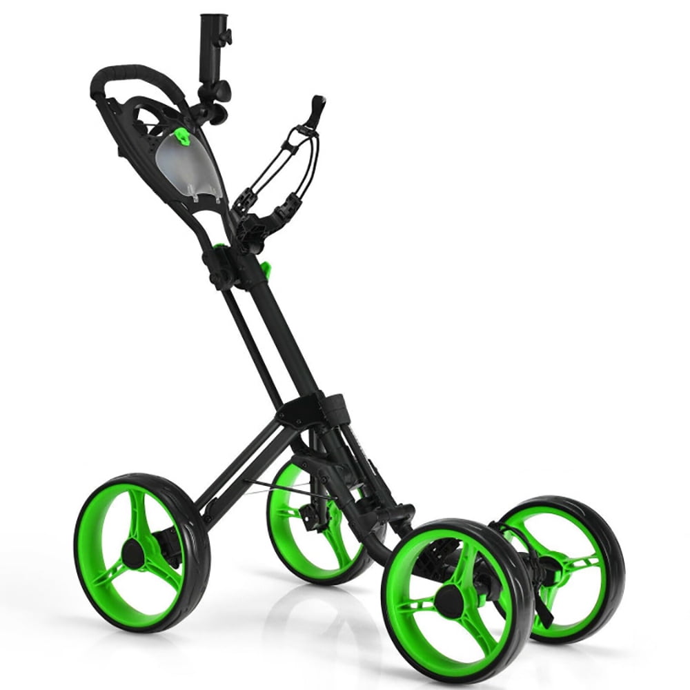 Barara King Golf Push Cart,Golf Push Trolley Cart,4 Wheel Golf Push ...