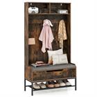 Barara King Hall Tree Coat Hanger Stand, Coat Rack, 69 Inches Tall Hall ...