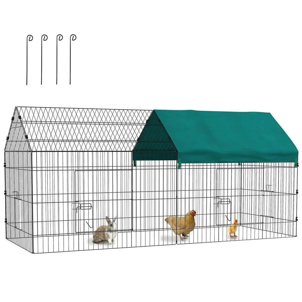 Barara King Large Rabbit Coop, Rabbit Coop, Outdoor Rabbit House,87 ...