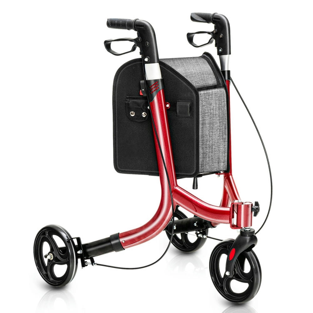 Barara King Medline Walker,Mobility Impairment Aid, 3-Wheel Rolling ...