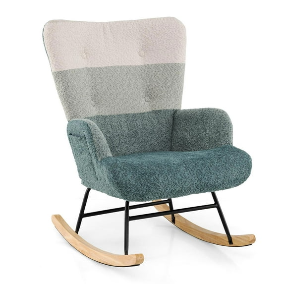 Barara King Modern Comfy Arm Chair with Ergonomic Armrests and High ...