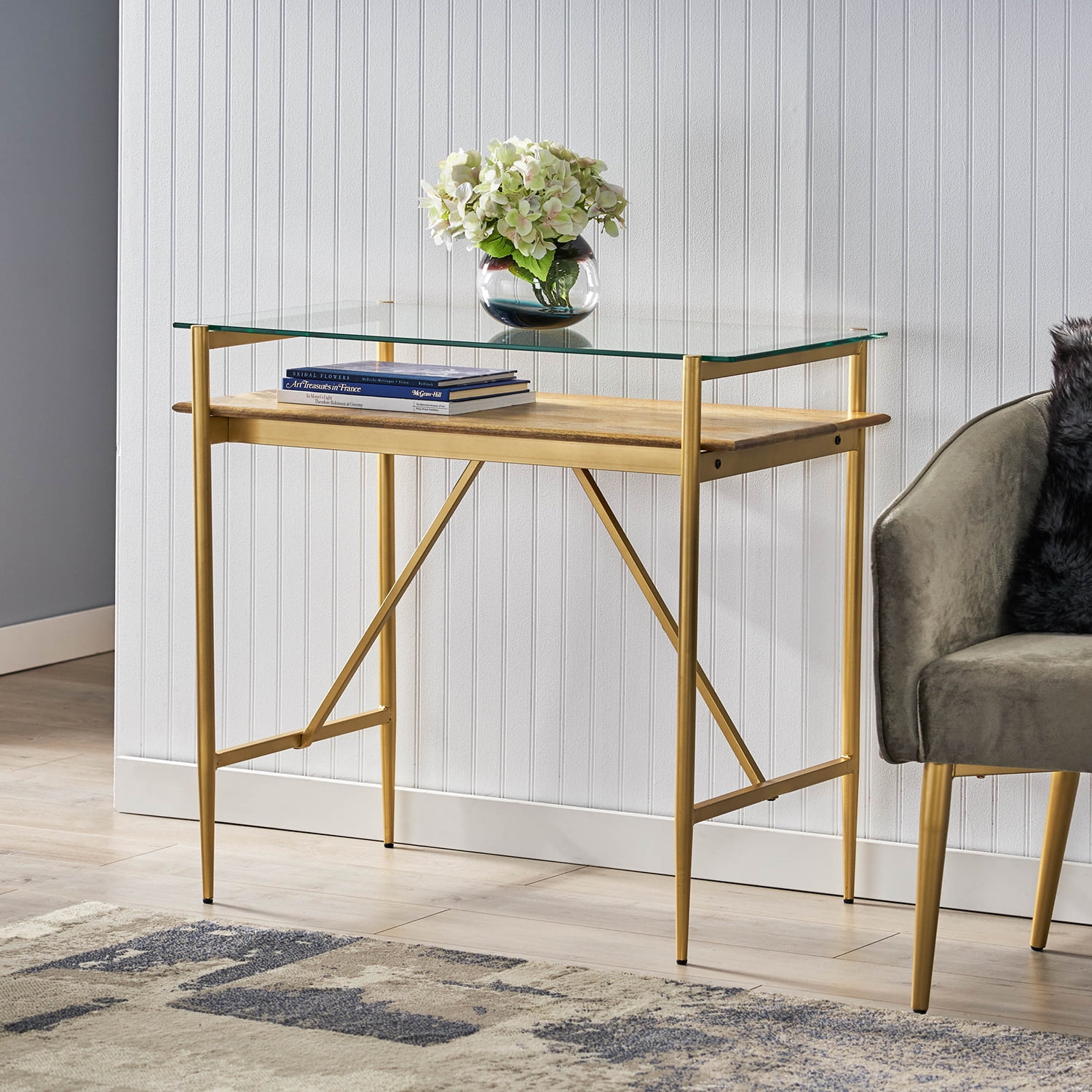 Barara King Narrow Console Table, Small Entryway Table, Thin Sofa Table ...