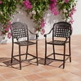 Barara King Outdoor Bar Stool with 25.5 Inch Counter Height, Rustproof ...