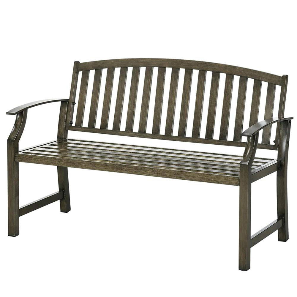 Barara King Outdoor Bench, Patio Benches for Outdoors,46" Outdoor ...
