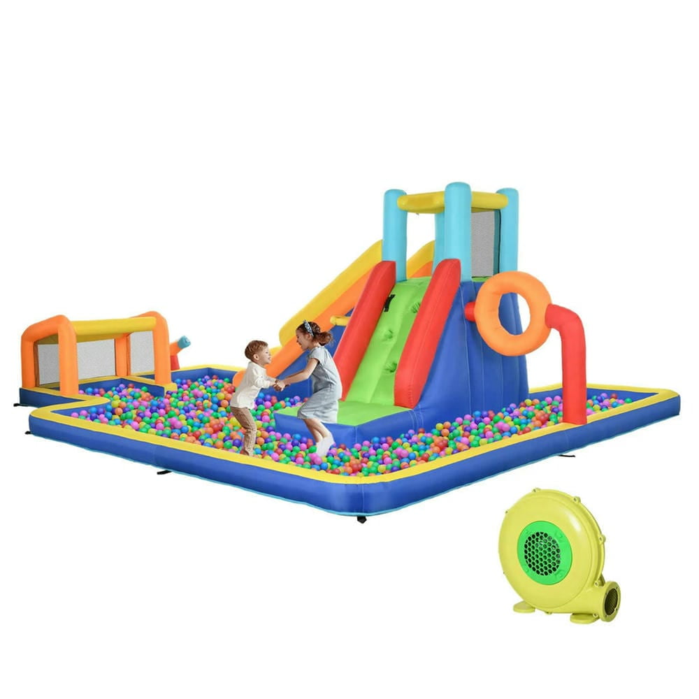 Barara King Outdoor Bouncy Castle, Inflatable Bounce House,6 in 1 Kids ...