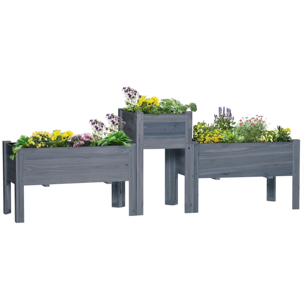 Barara King Planter Raised Garden Boxes Outdoor, Large Raised Garden ...