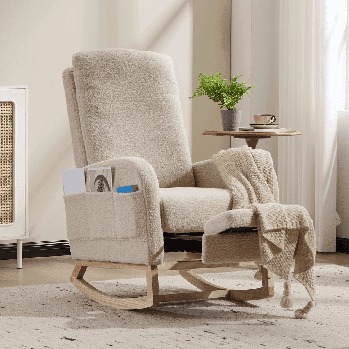 Barara King Rocker Chairs, Modern Rocking Chair,Modern Accent Rocking ...