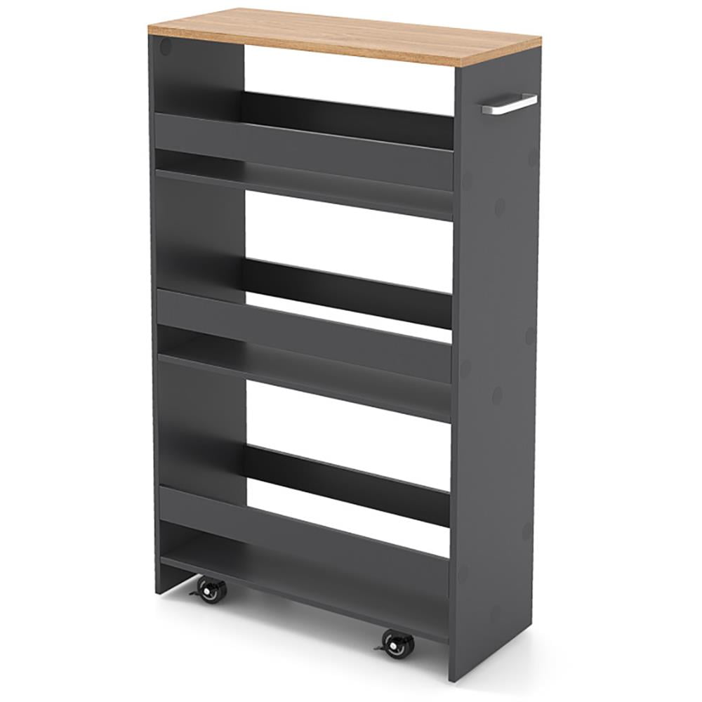 Barara King Storage Cart, Kitchen Organization Storage Cart,4-Tier ...