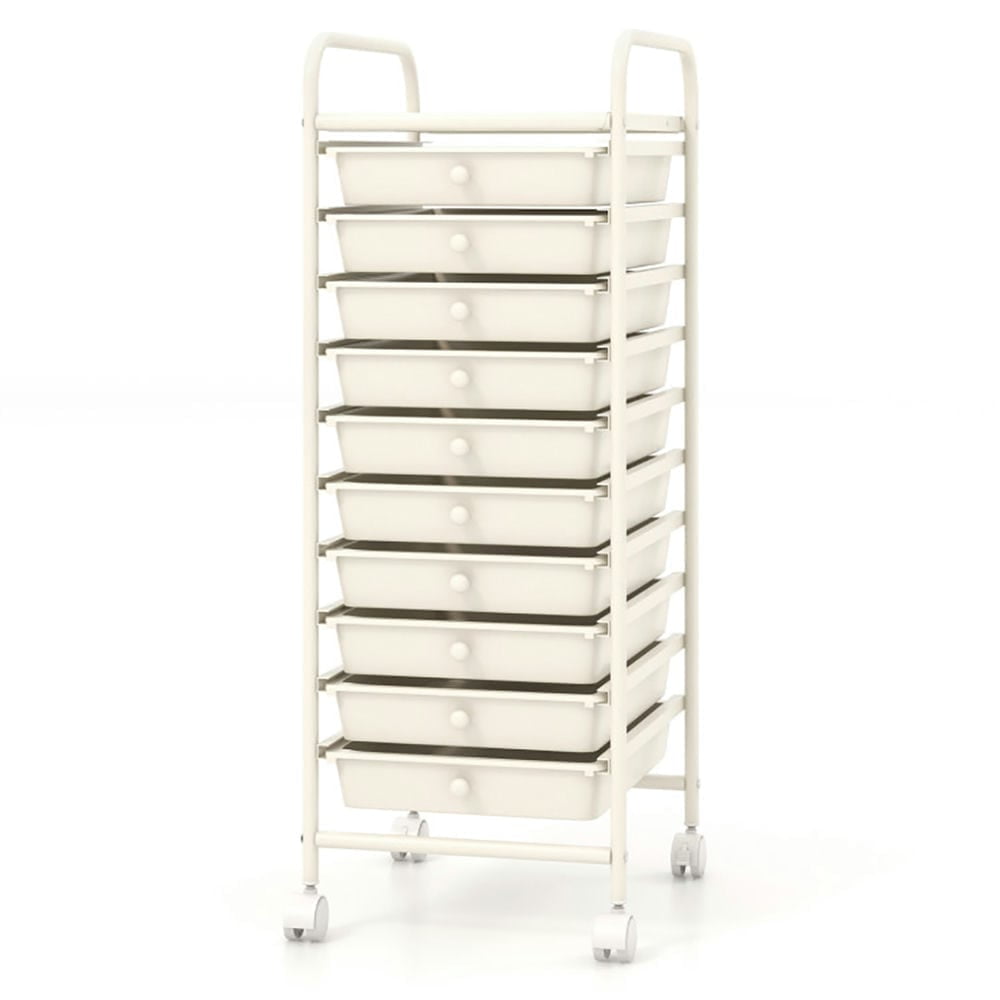 Barara King Storage Cart, Organization Storage Cart,10 Drawer Rolling ...