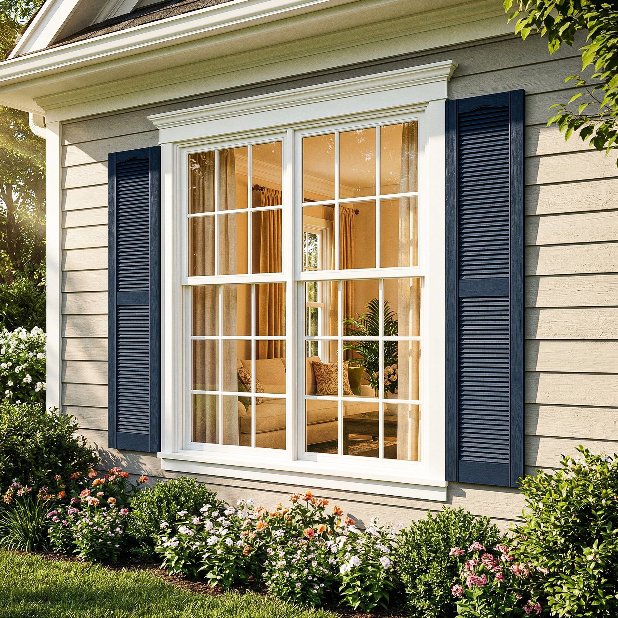 Barara King Shutters for Windows with Premium Board and Batten, Modern ...