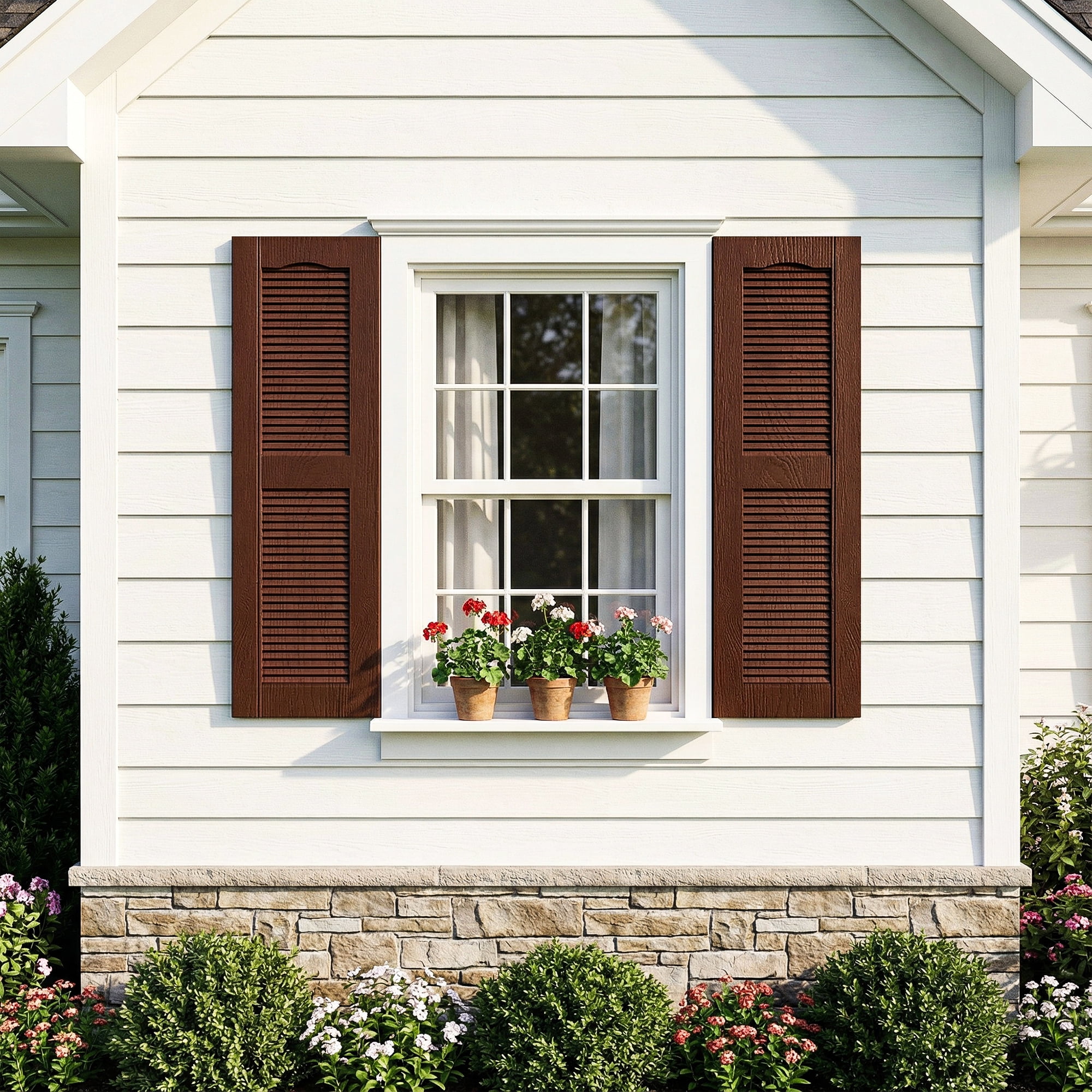 Barara King Window Shutters with Premium Board and Batten, Plantation ...