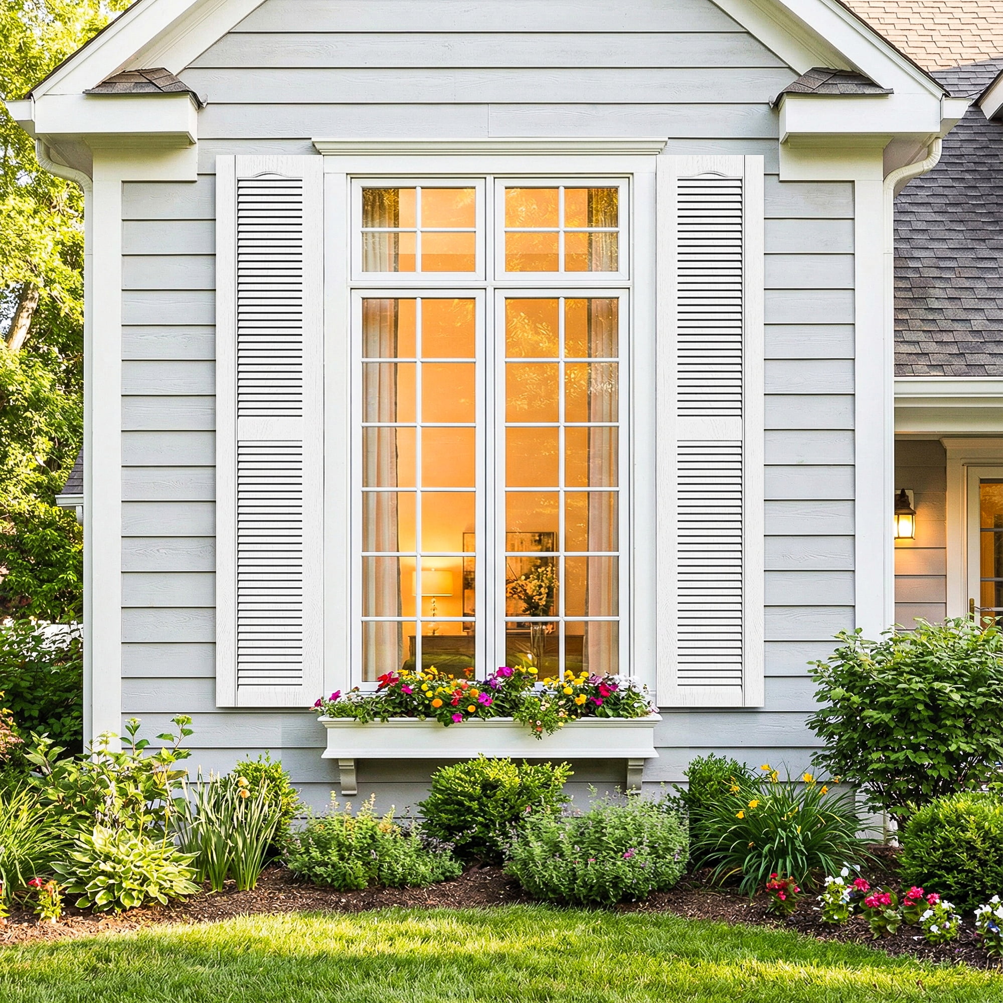 Barara King Window Shutters with Premium Board and Batten, Plantation ...