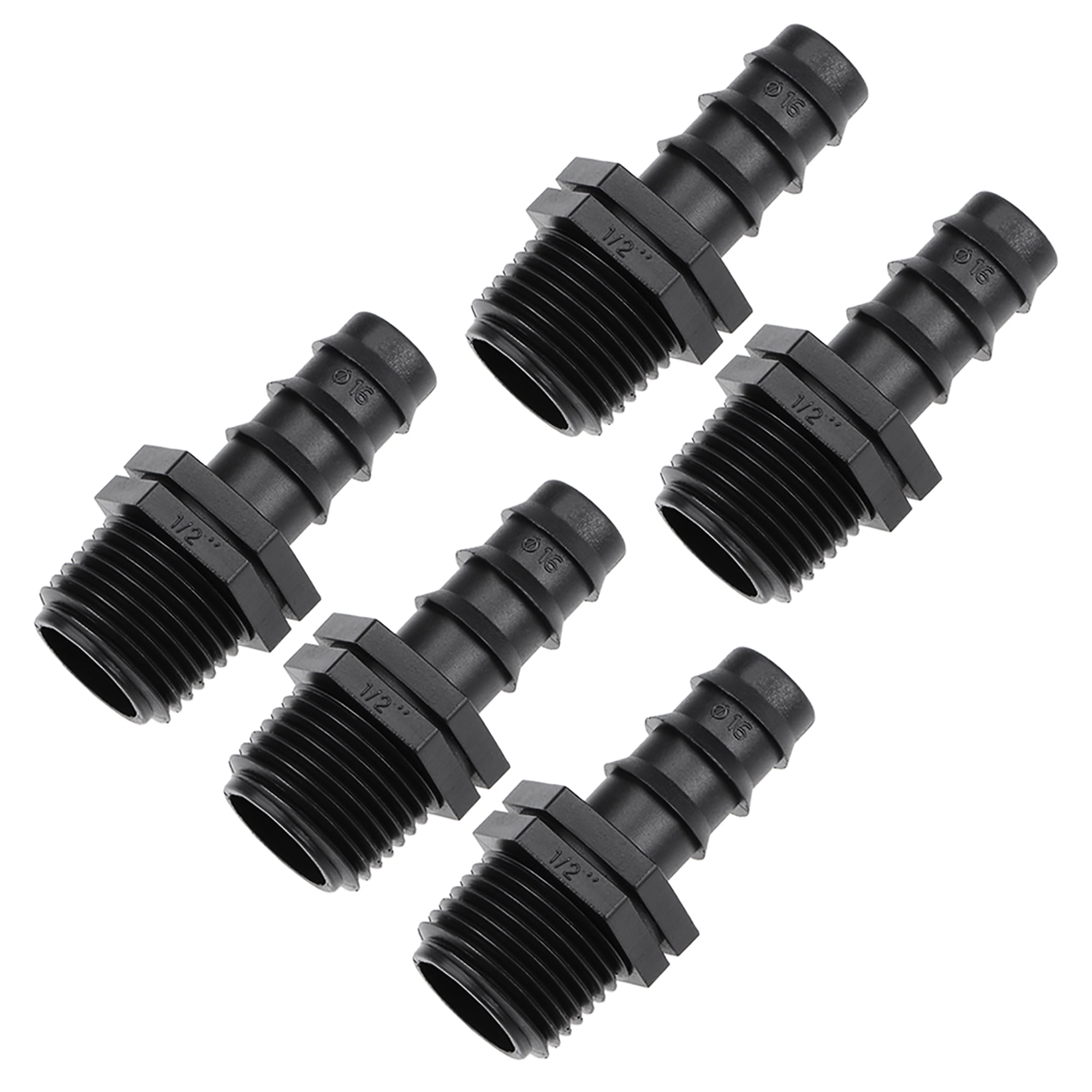 Barb Drip Pipe Connector 1/2 BSPT Male Thread 16PE Hose Fitting for ...
