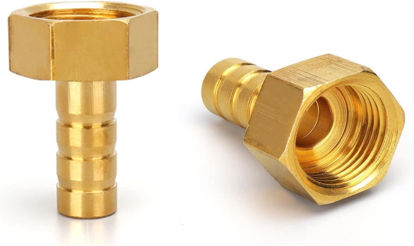 Barb Hose Fitting-Connector 2PCS 8mm To 1/2 Inch BSP Brass Hose Barbed ...