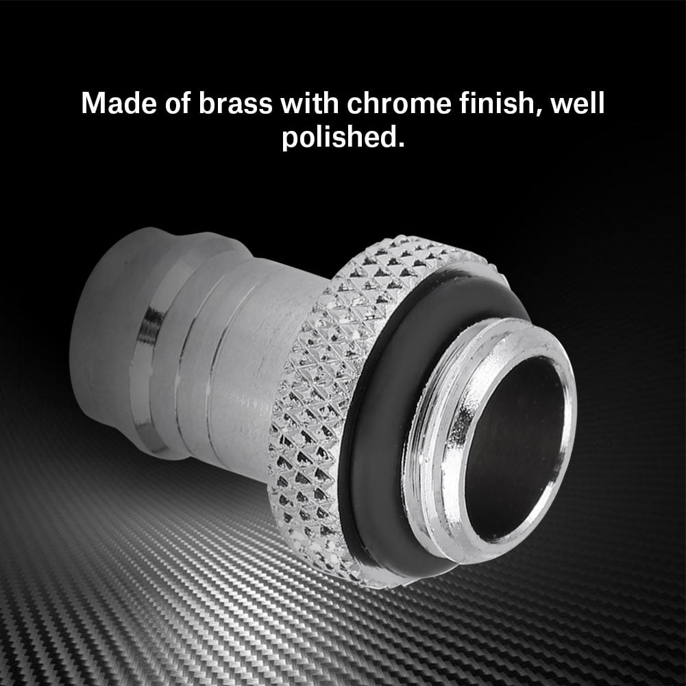 Barb With Silicone Sealing, Brass G1/4 Thread To 3/8 Barb Fitting Soft ...