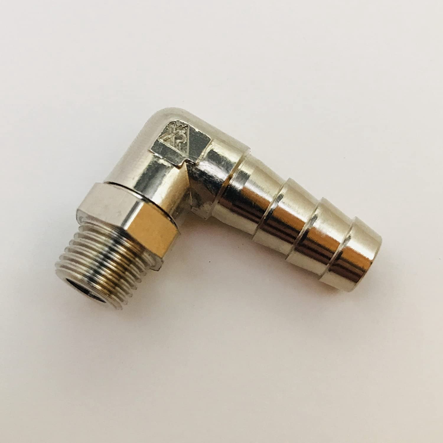Barb x 1/4" Male NPT Brass 90° Elbow Swivel Rotating 360 Fitting ...