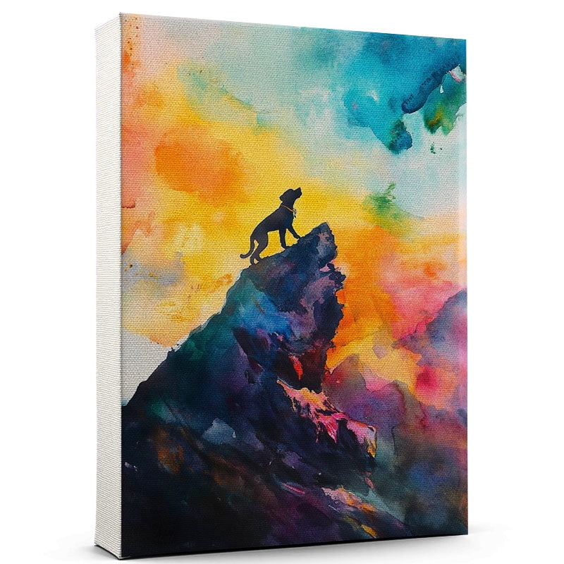 Barbado Da Terceira Dog Playing Climbing Wall Canvas – Barbado Da ...