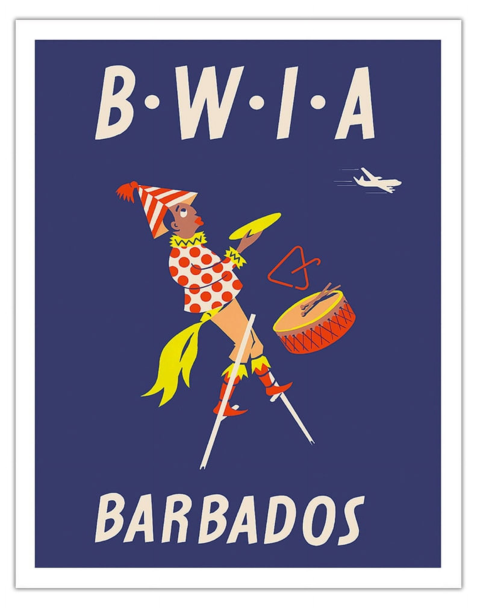Barbados - Caribbean Islands - BWIA (Bee-Wee) - Vintage Airline Travel ...
