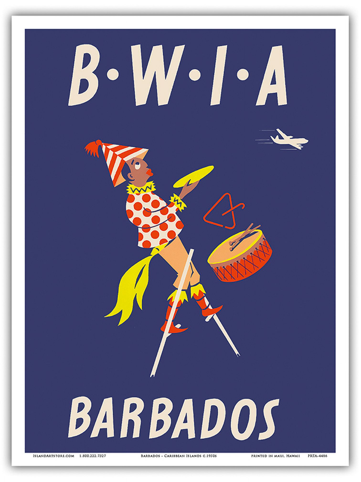 Barbados - Caribbean Islands - BWIA (Bee-Wee) - Vintage Airline Travel ...