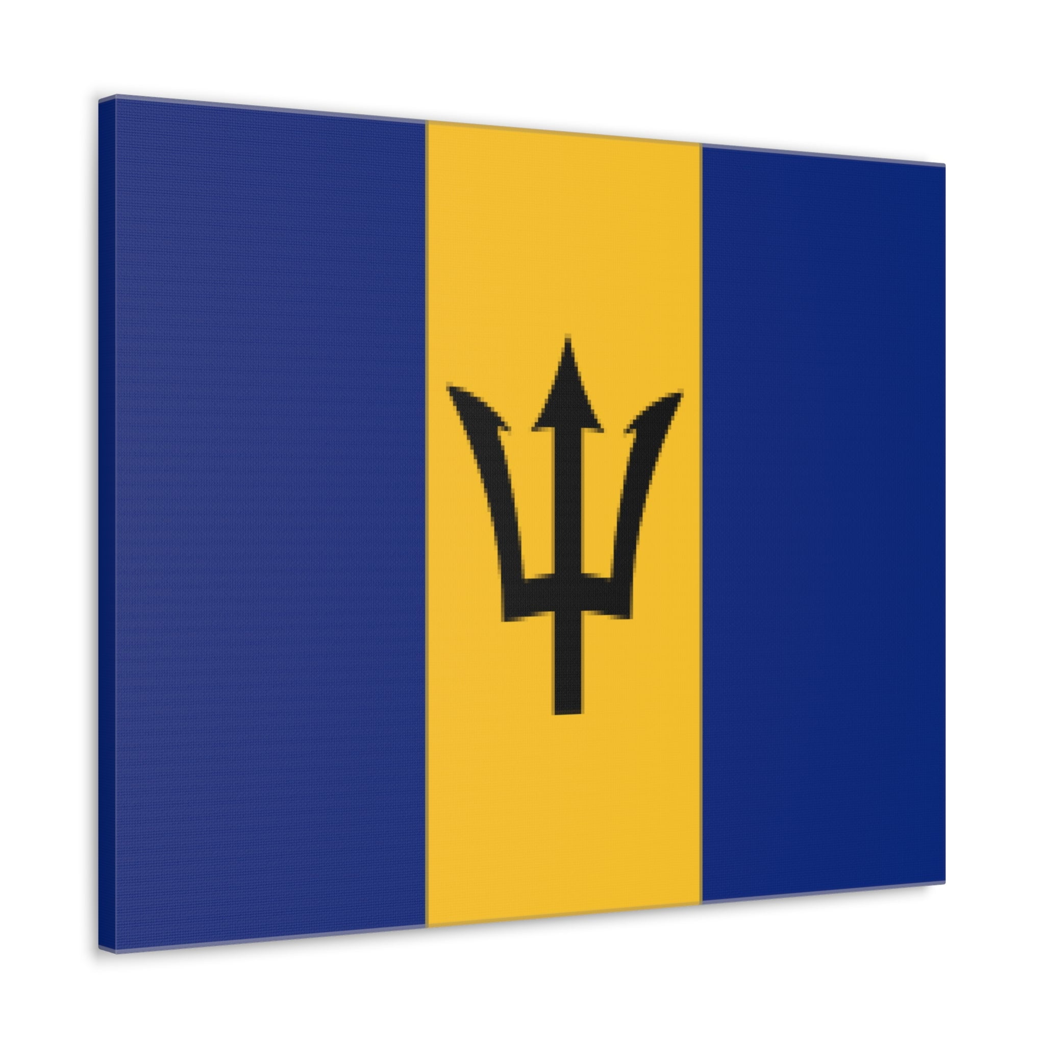 Barbados Country Flag Canvas Vibrant Wall Art Unframed Home Decor ...