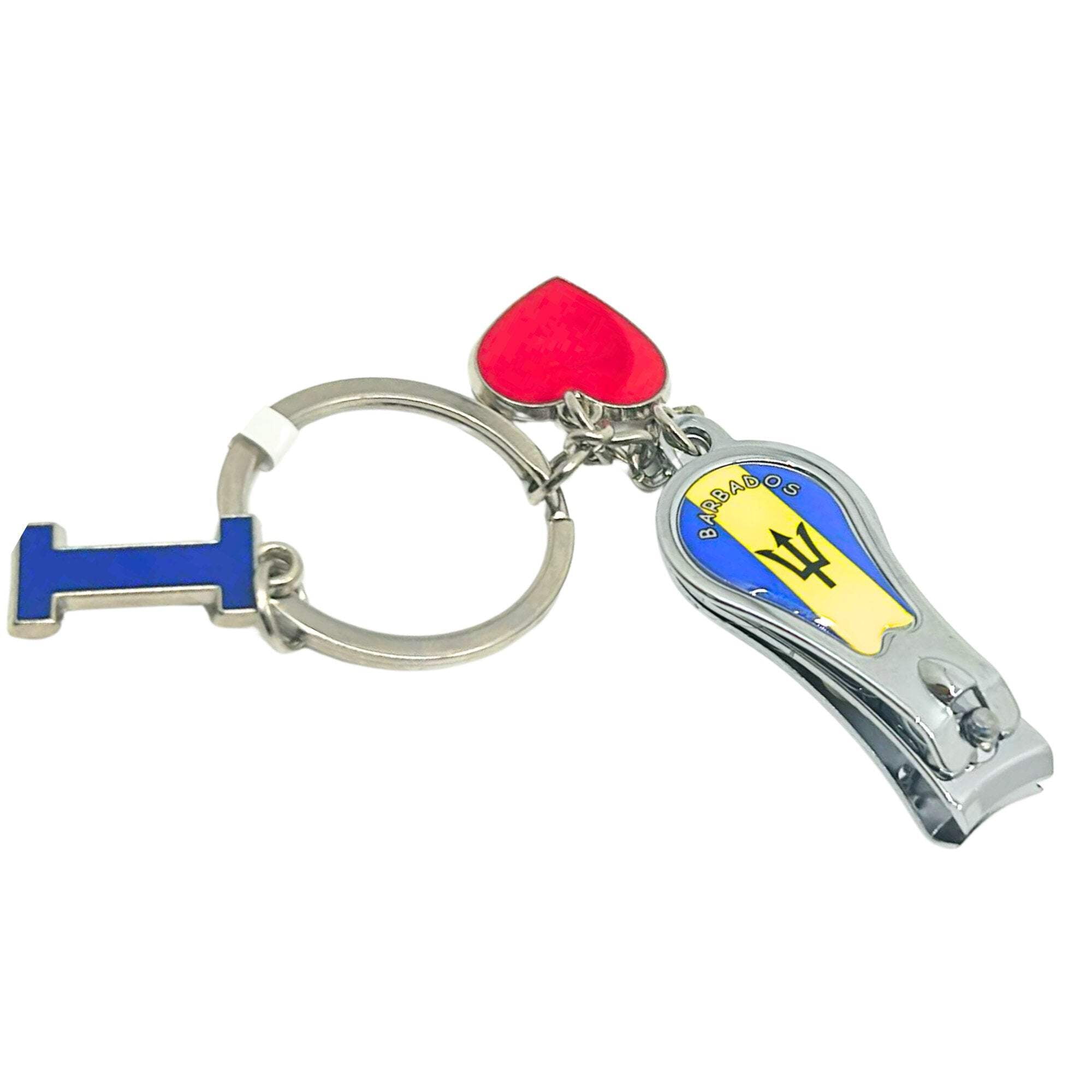 Barbados Key Chain with Nail Clipper– Compact, Dual-Purpose Grooming: 1 ...