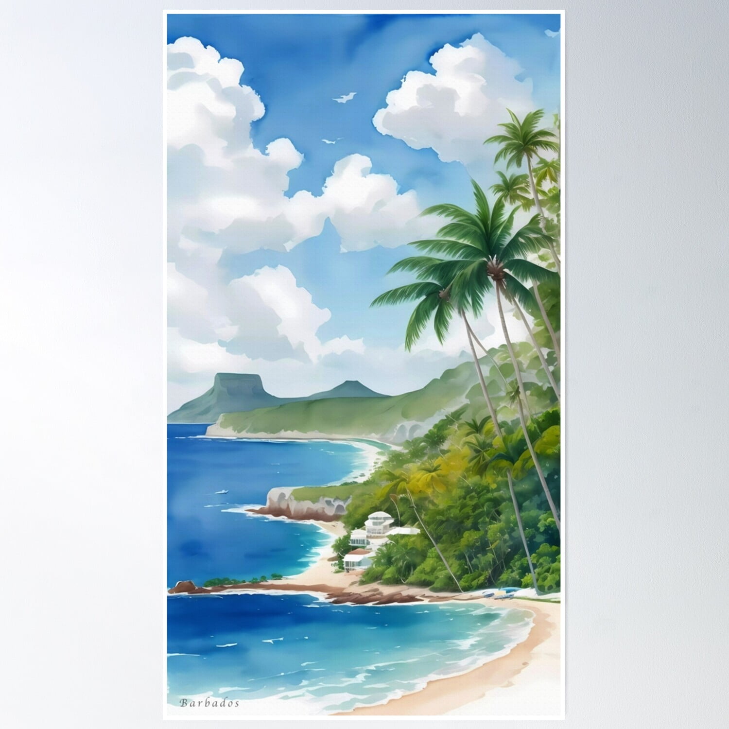 Barbados Serenity: Where History Meets Island Tranquility Poster Wall ...