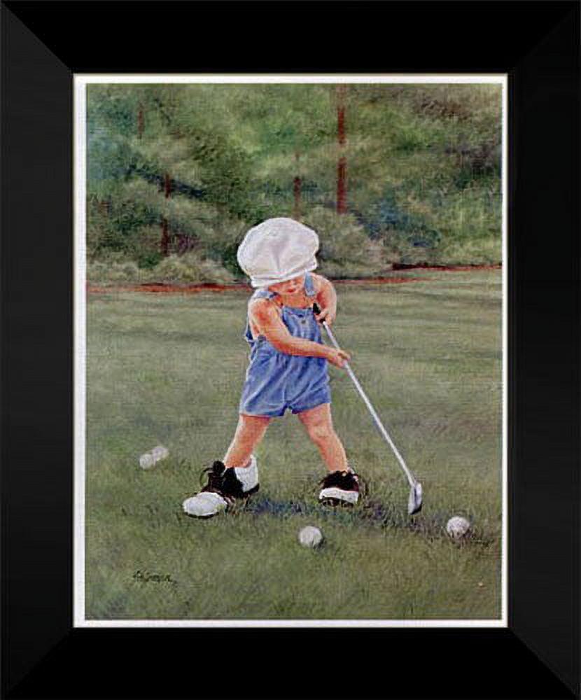 Barbara Shipman FRAMED Art Print 15x18 "Daddy's Caddie" - Walmart.com