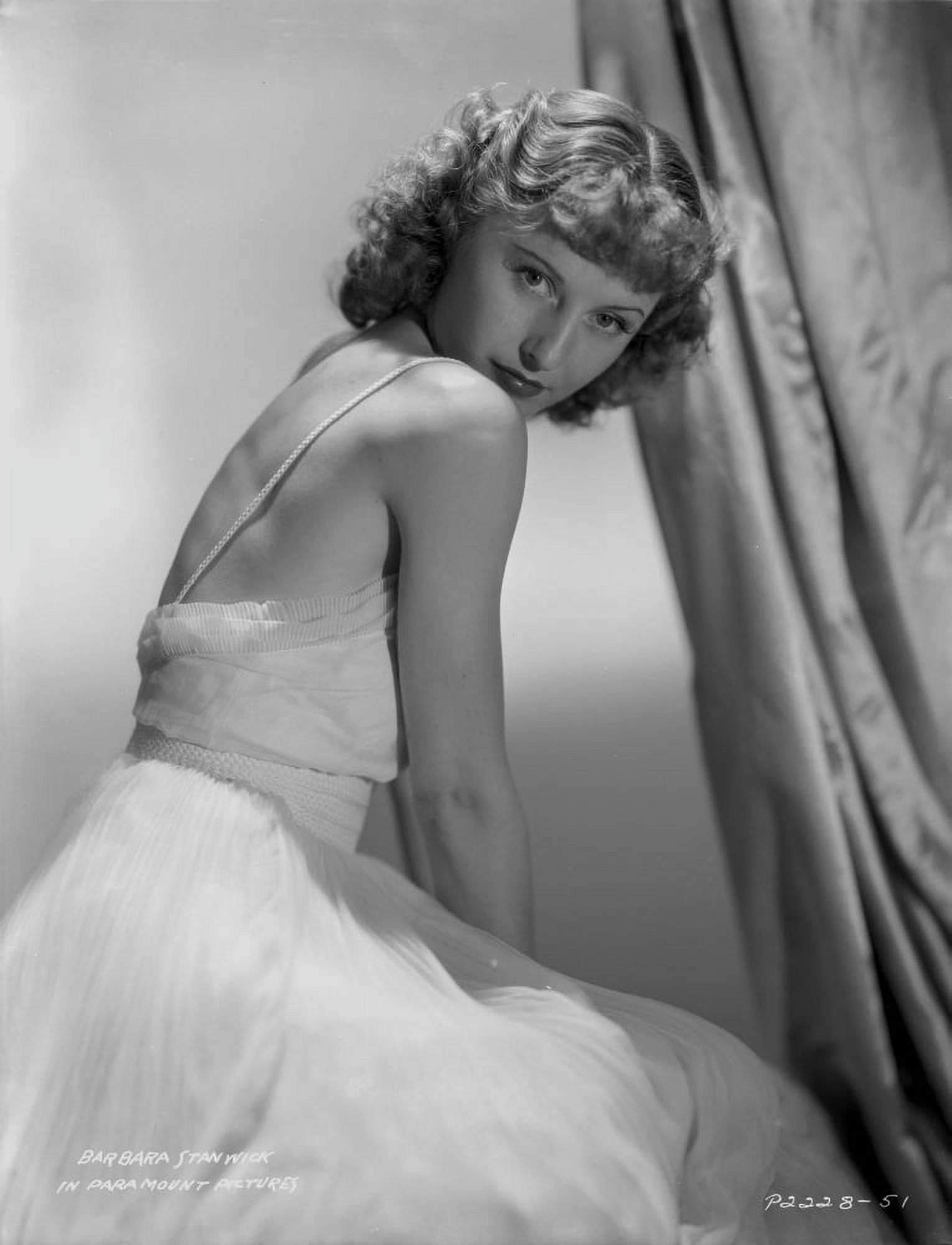 Barbara Stanwyck Classic Wedding Dress Portrait Photo Print (24 x 30 ...