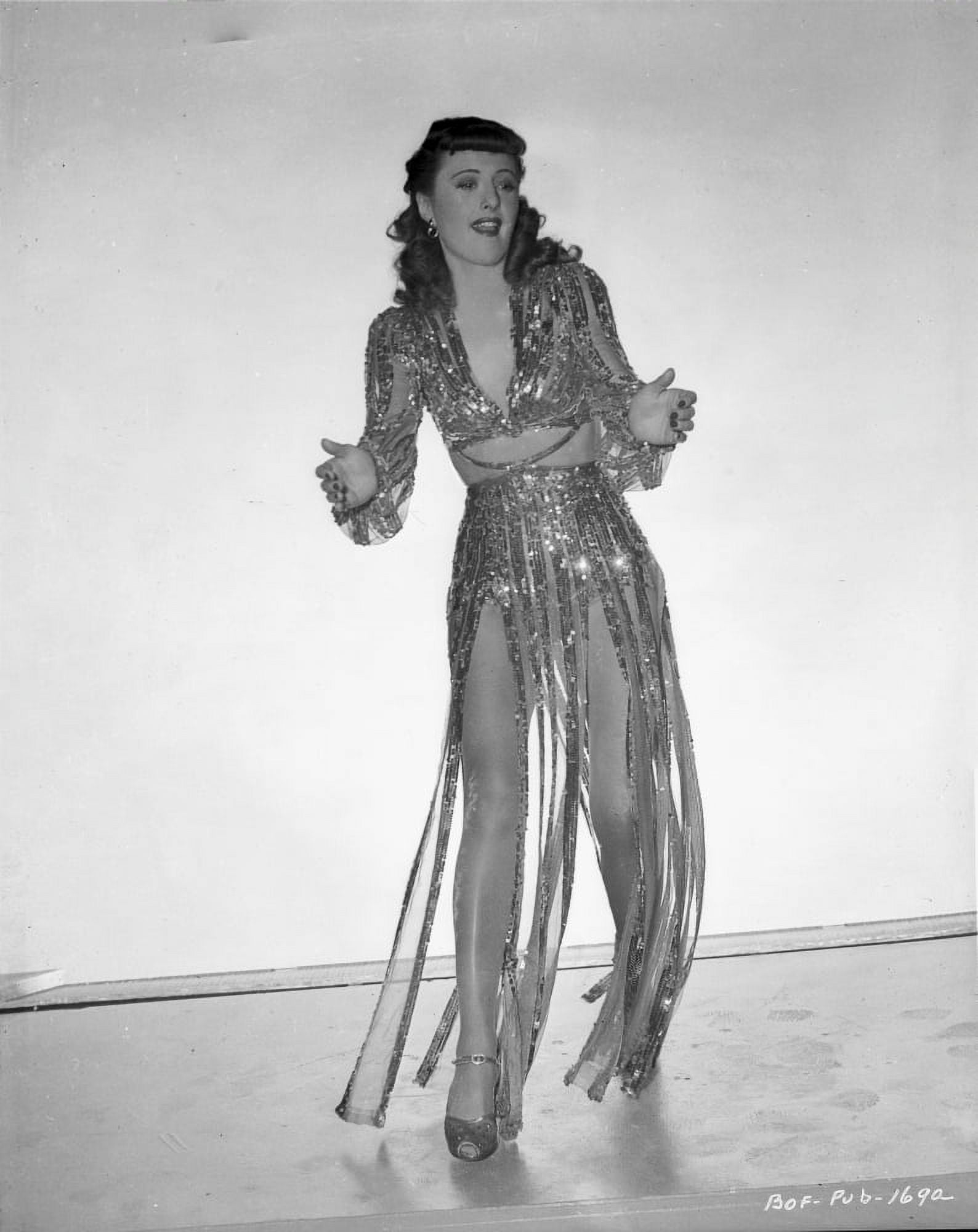 Barbara Stanwyck on Stage in Long Elegant Dress Photo Print (24 x 30 ...