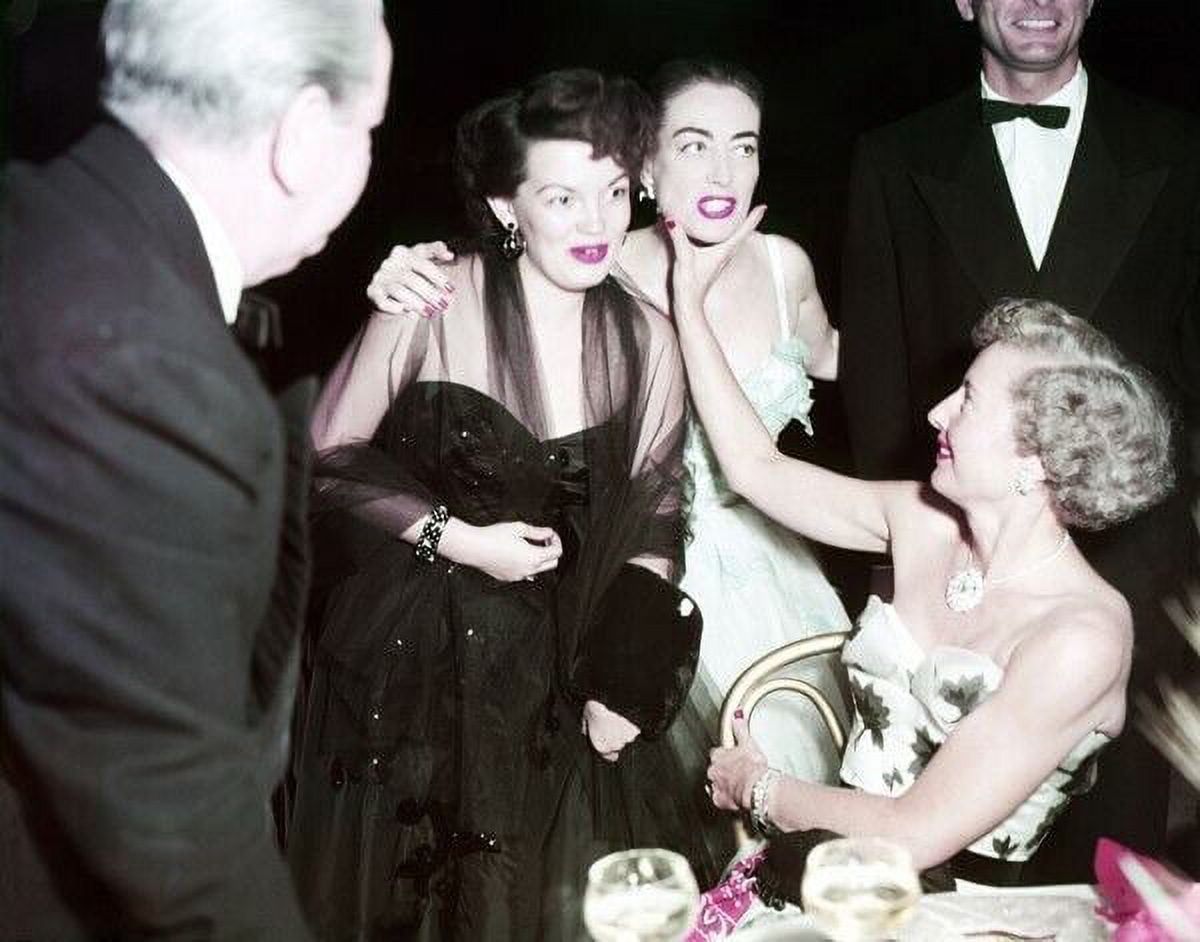 Barbara Stanwyck rare 1940's at Hollywood event with unidentified ...