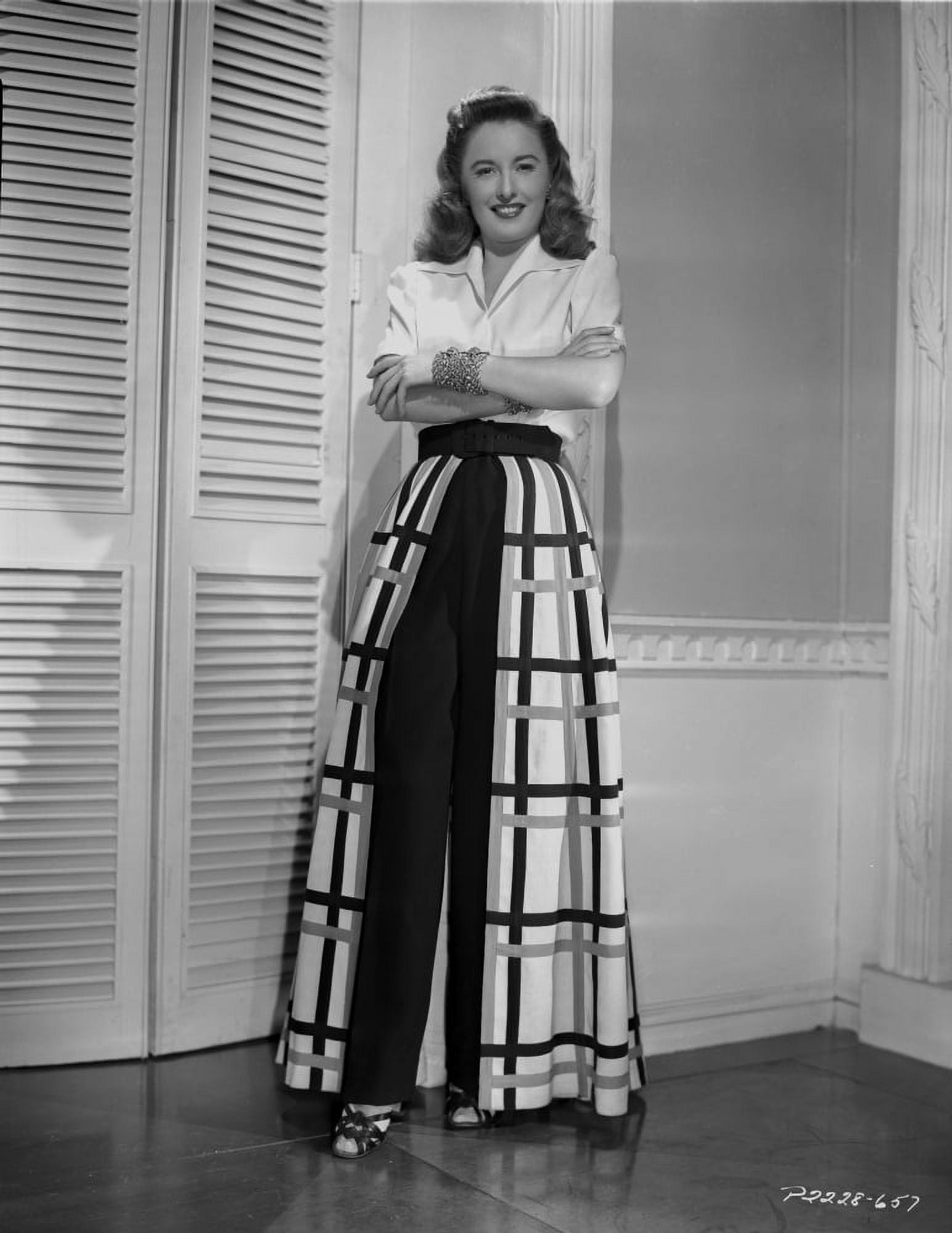 Barbara Stanwyck standing Pose in Dress Classic Portrait Photo Print (8 ...