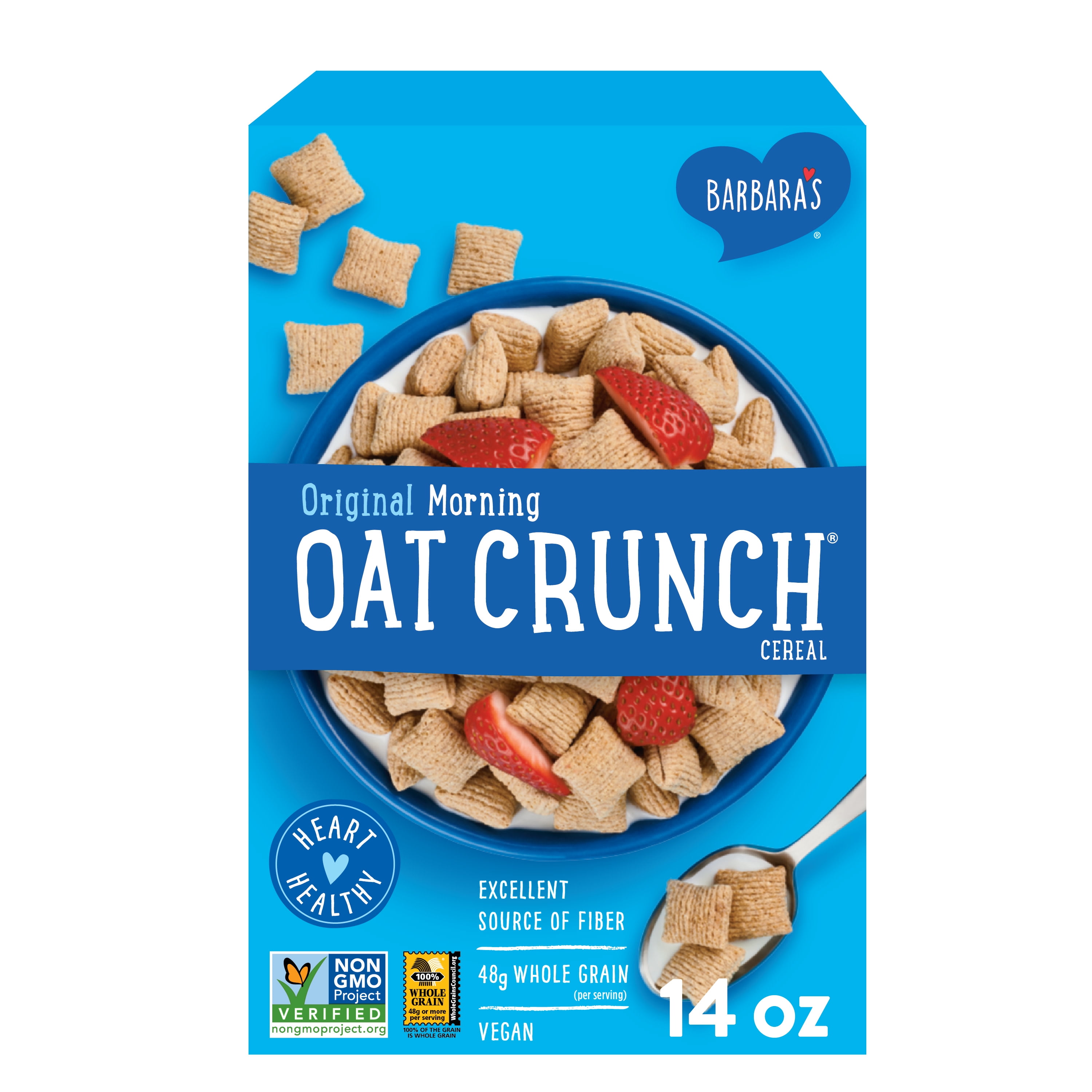 Barbara's Breakfast Morning Oat Crunch Cereal, Heart Healthy, Whole ...